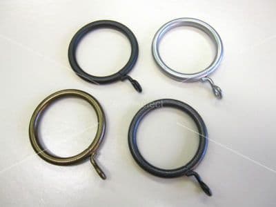 10 Cameron Fuller wrought iron curtain pole rings - Large metal loop ...